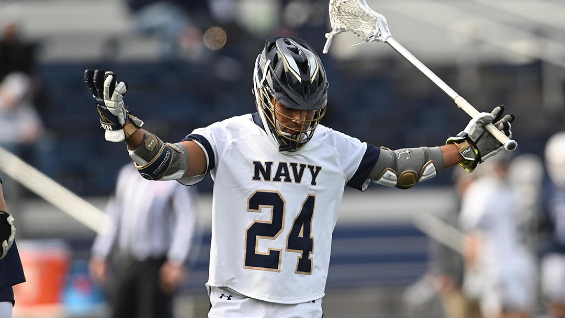Xavier Arline Living Best of Both Worlds as Navy QB and Attackman | USA ...